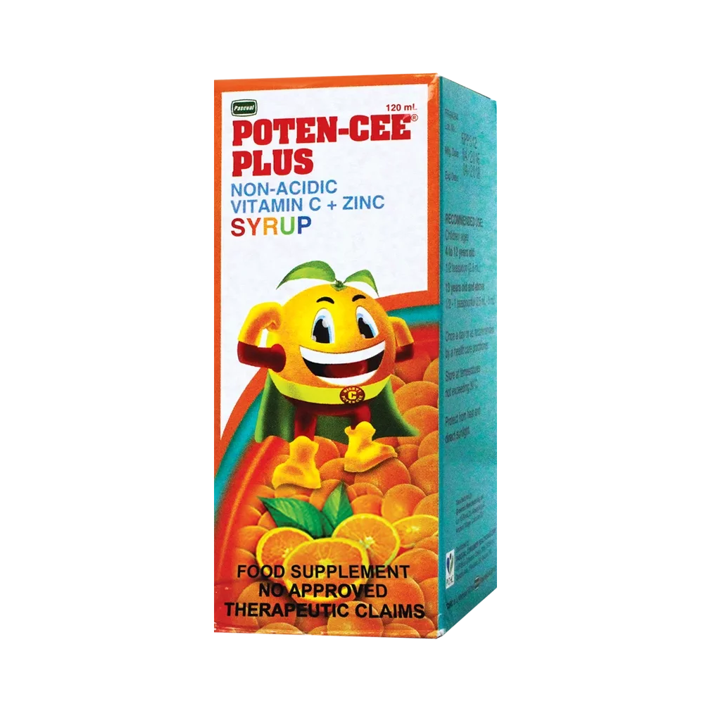 POTEN-CEE PLUS Non-Acidic Vit. C / Zinc Food Supplement Syrup 120mL ...
